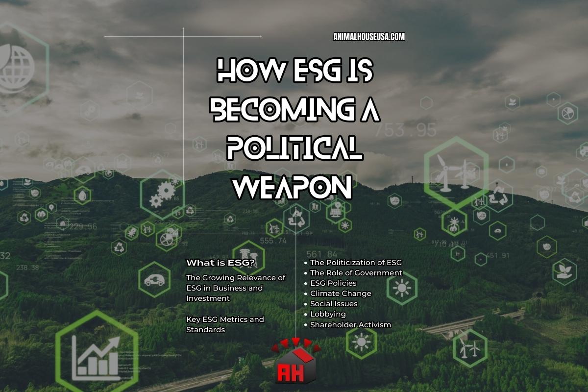 How ESG Is Becoming a Political Weapon - The Animal House