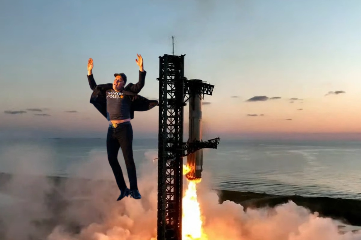 SpaceX Starship Rocket Booster Caught By Tower Mechazilla - The Animal ...